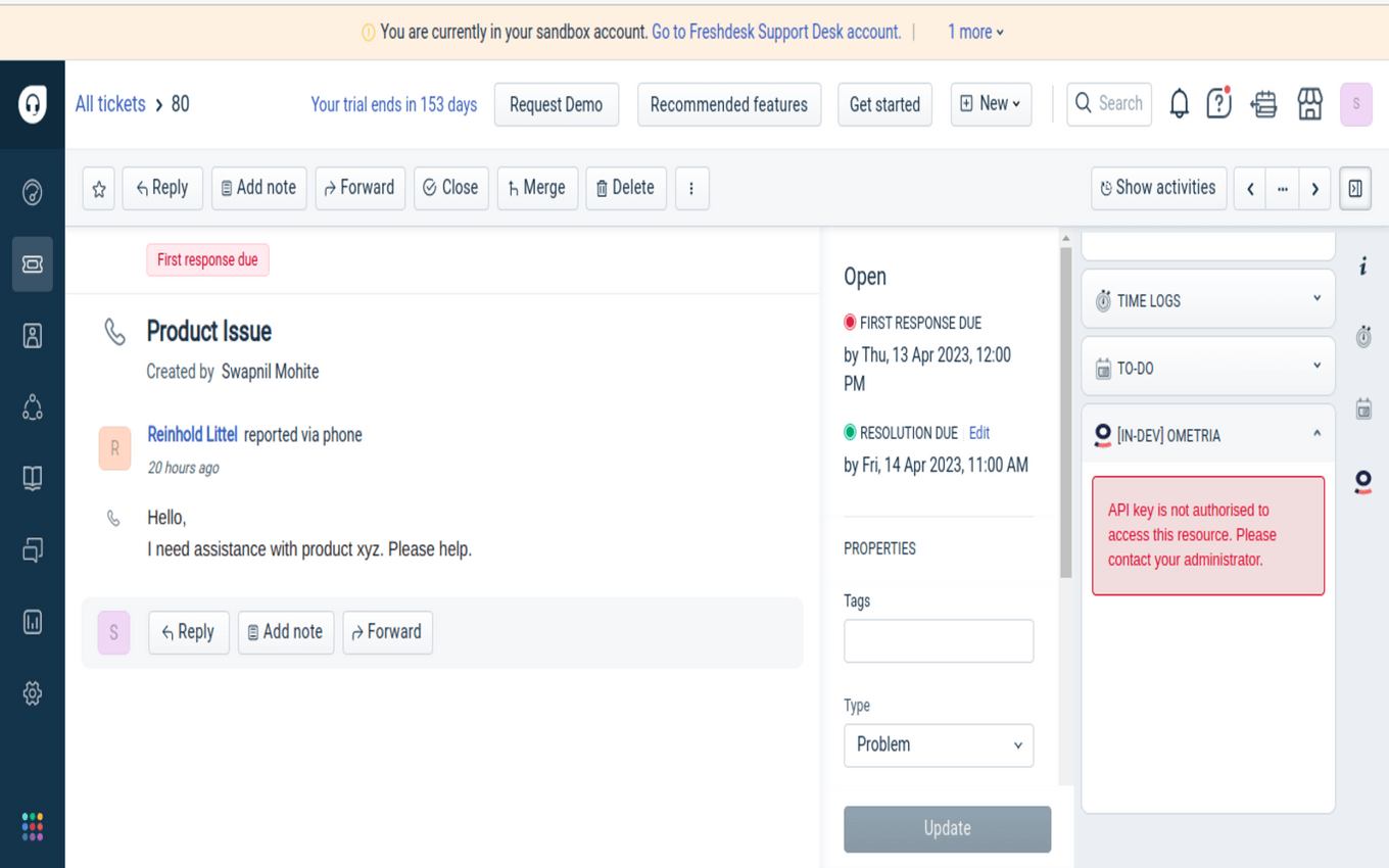 Freshdesk Ometria Integration | Freshworks Marketplace