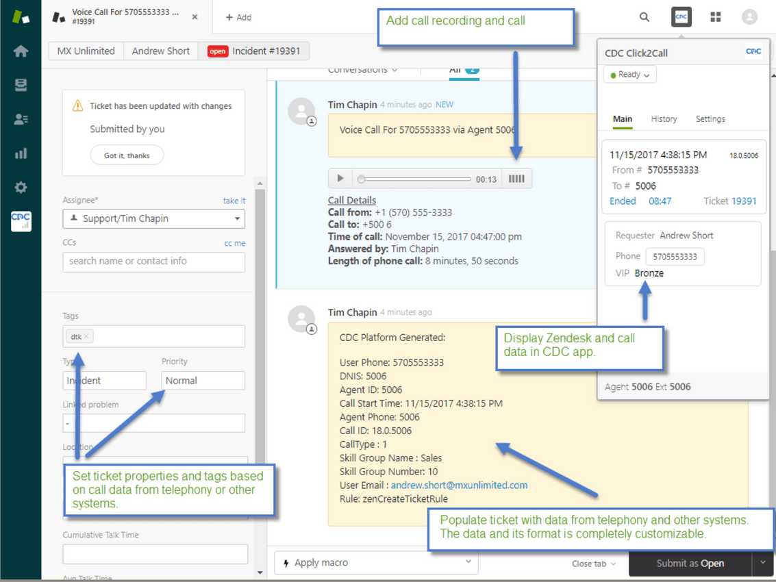 Freshworks CDC Software 8x8 CTI Integration | Freshworks Marketplace